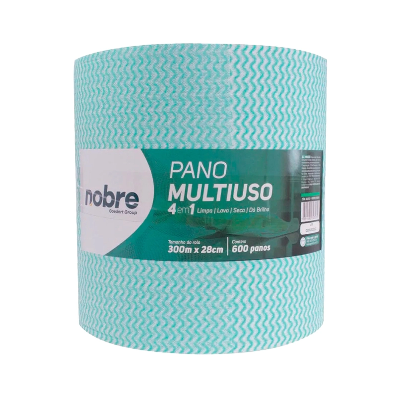 Pano Multiuso Verde Slim 28x300m com 600 Panos - Ripz